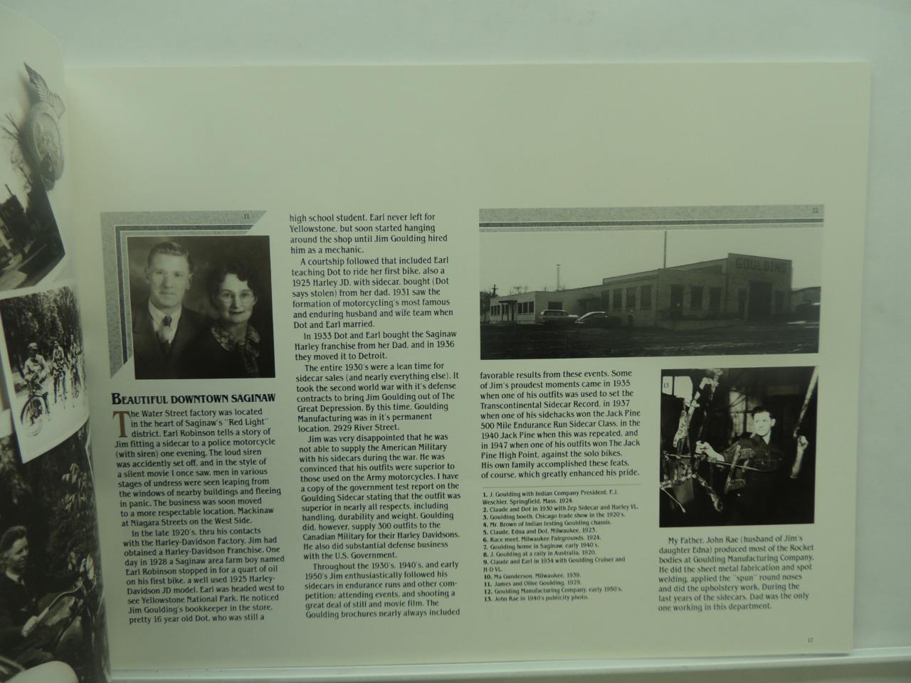 New The Goulding Album Book James Goulding & His Motorcycle Sidecars ...