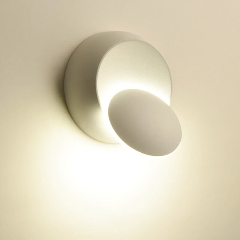 5W Wall LED Light BedSide Lamp 360°Rotating For Modern Bedroom Loft ...