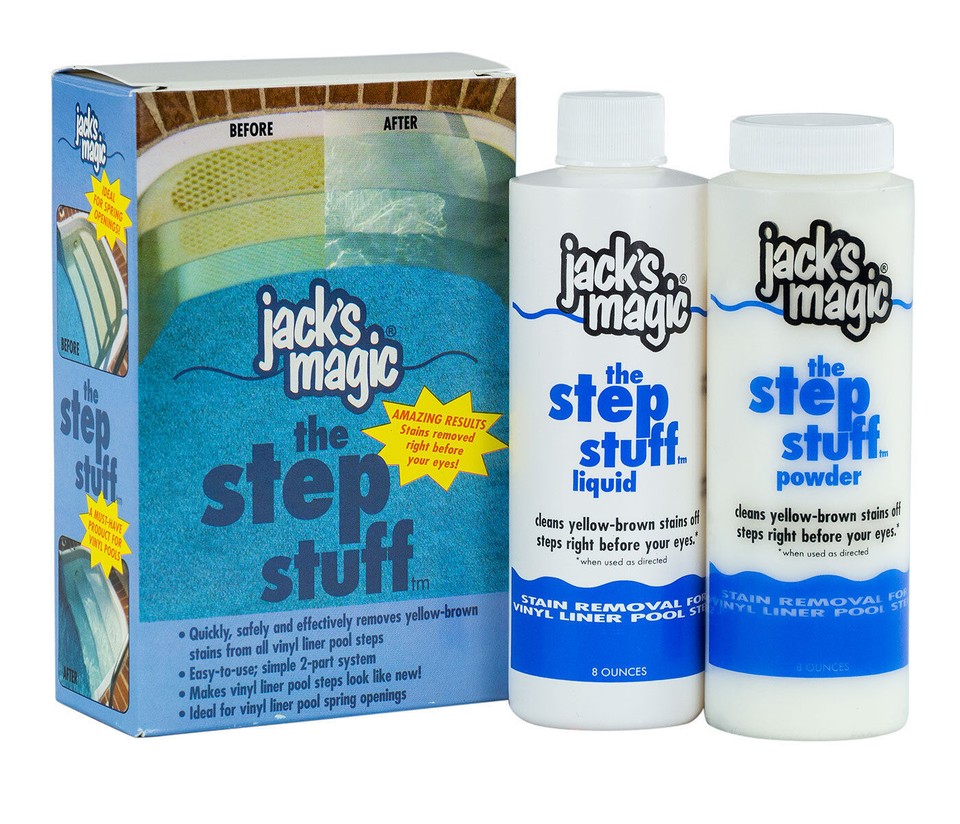 Jack's Magic The Step Stuff Swimming Pool Steps Cleaner Kit - Removes ...