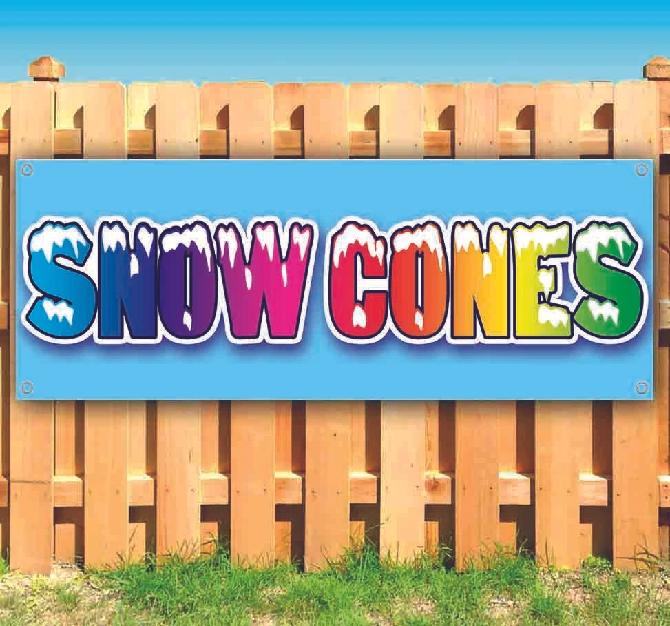 Snow Cone Signs And Banners