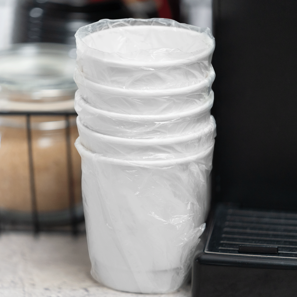 Karat 10oz Wrapped Insulated Paper Hot Cups - White (90mm) - 500 ct, C ...