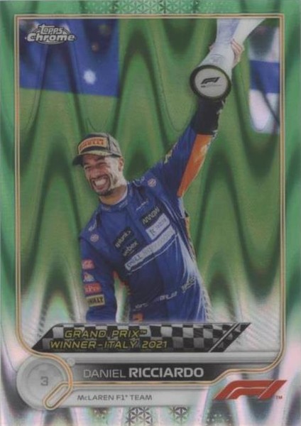 2022 Topps Chrome Formula 1 - Grand Prix Winners Green RayWave ...