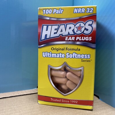All one tech Hearos Ultimate Softness Foam 32dB NRR Soft Ear Plugs ...
