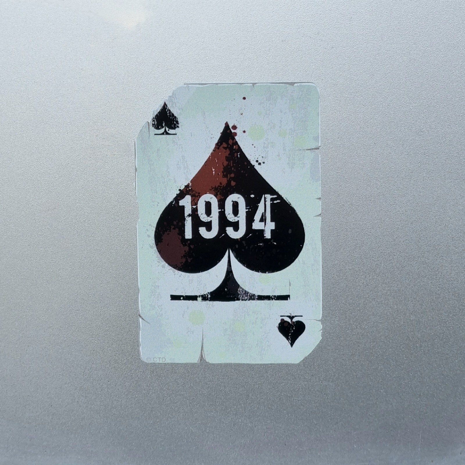 1994 Year Dated Ace of Spades Card Vinyl Sticker Decal For Car Helmet ...