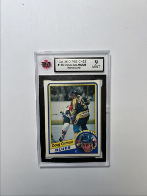 1984-85 O-Pee-Chee Doug Gilmour Rookie (CP) #185 KSA 9 | eBay