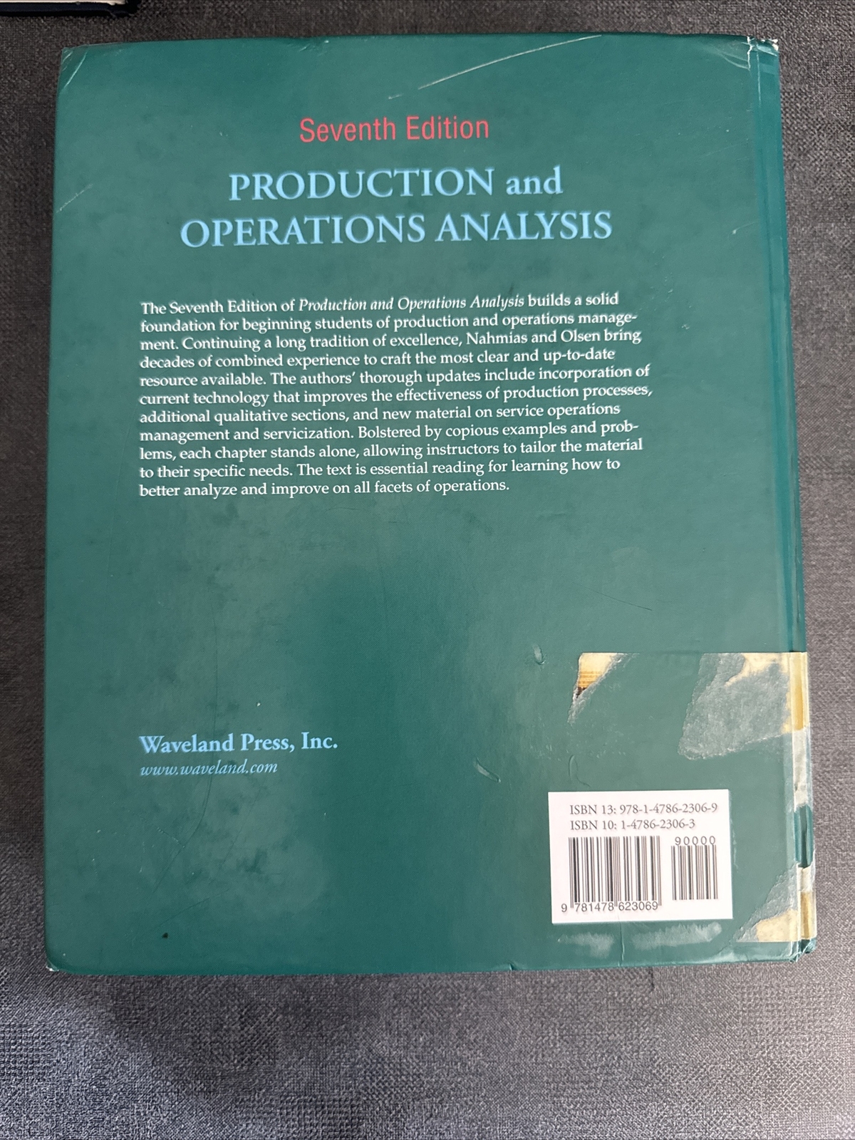 Production and Operations Analysis by Tava Lennon Olsen and Steven ...