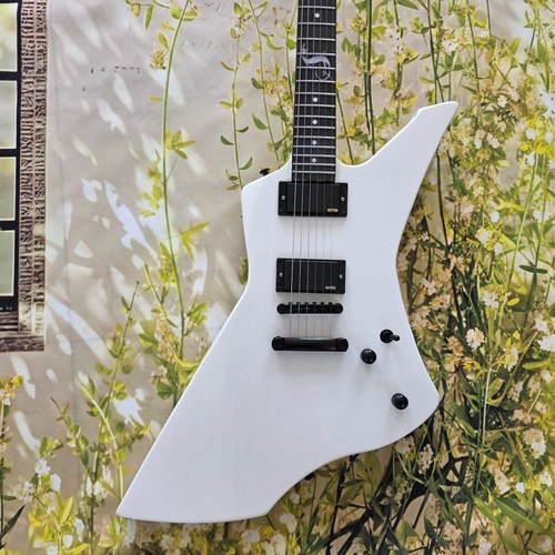 Snakebyte Electric Guitar, Mahogany Body, White Color, Snake Inlay Fast ...