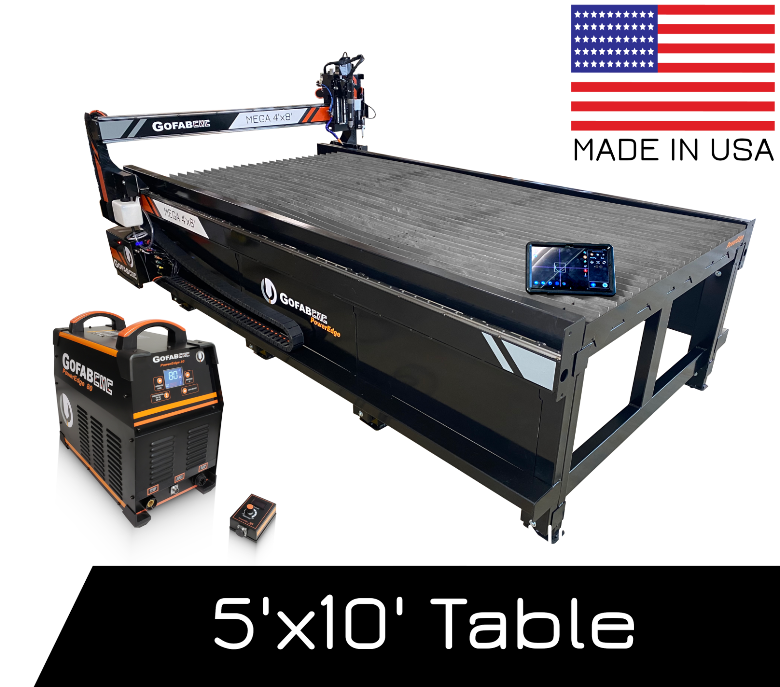 5 x 10 - Plasma Table w/80 Amp Plasma Cutter - Go Fab CNC - USA | eBay