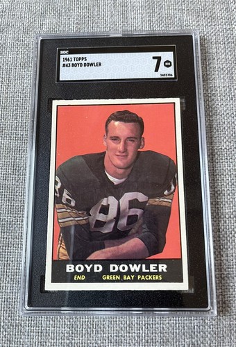 1961 Topps Football # 43 Boyd Dowler Green Bay Packers SGC 7 NM | eBay