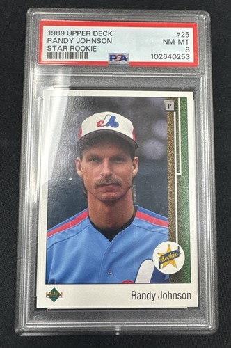 1989 Upper Deck Randy Johnson Star Rookie #25 PSA 8 Basbeall Card | eBay