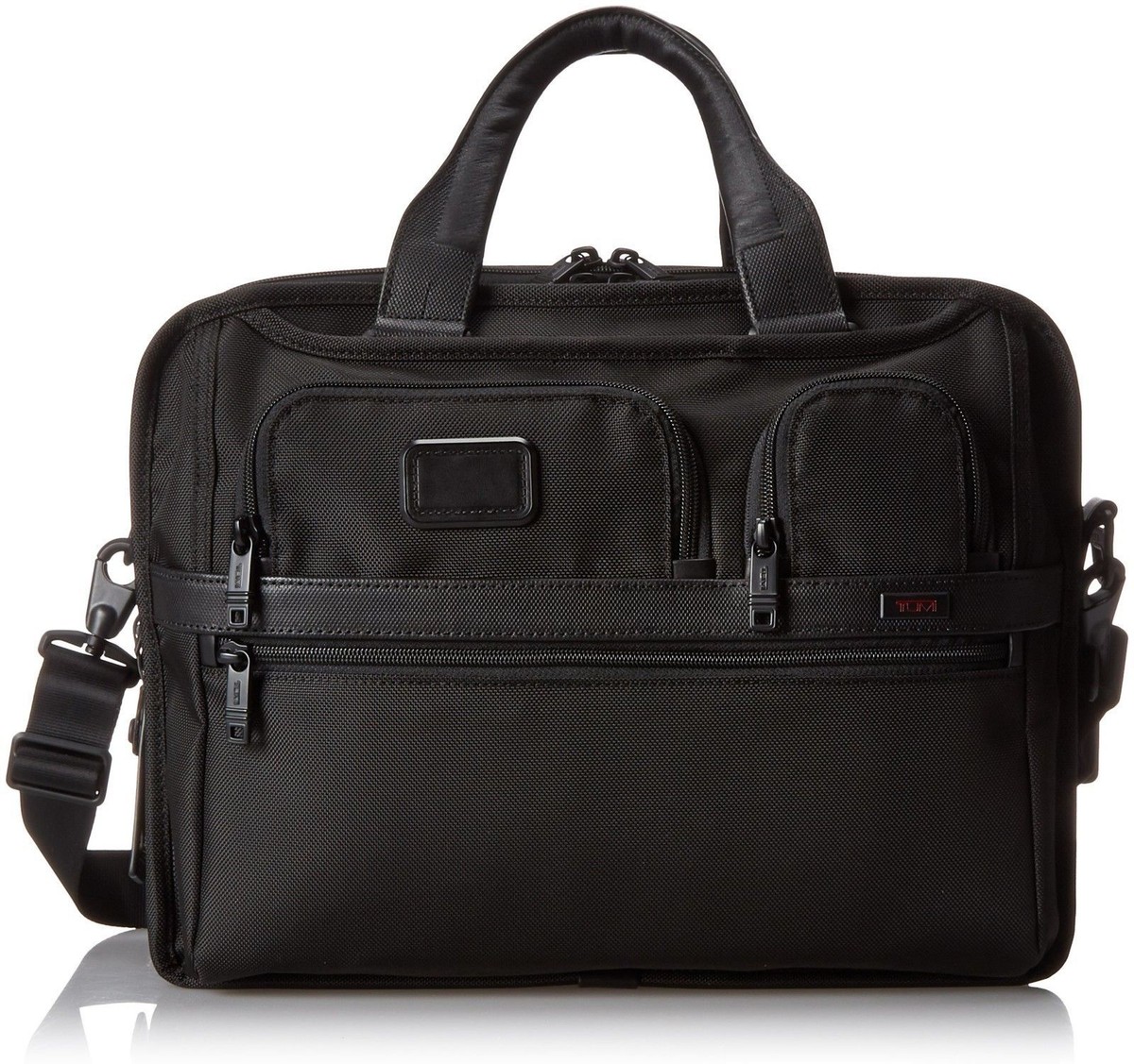 Tumi Black Alpha 2 FXT T-Pass Expandable Laptop Brief Bag Tumi Black Alpha 2 FXT T-Pass Expandable Laptop Brief Bag