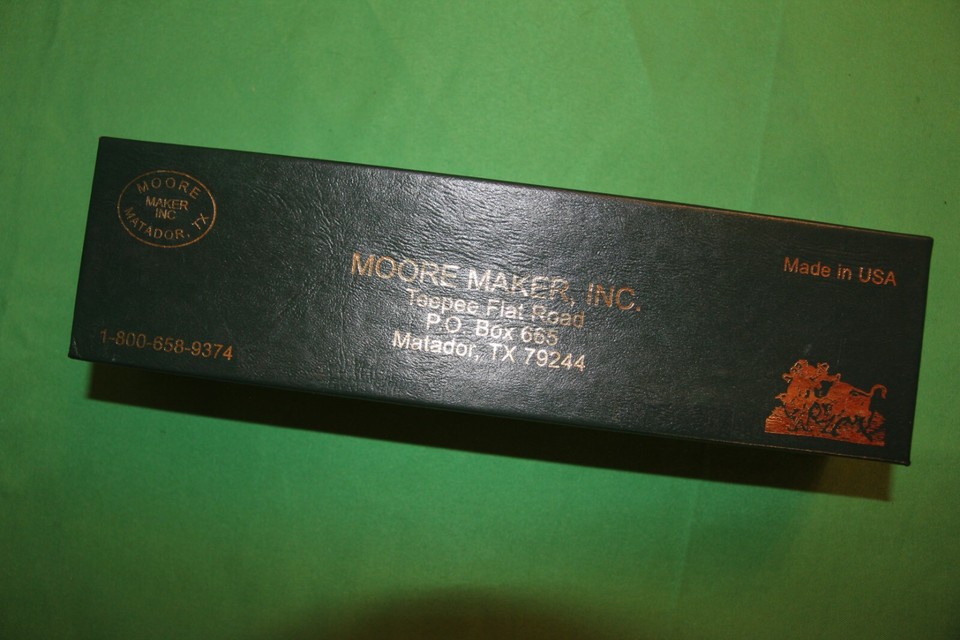 MOORE MAKER 5101-18 YELLOWBONE DROP POINT 8" OAL HUNTER KNIFE | eBay