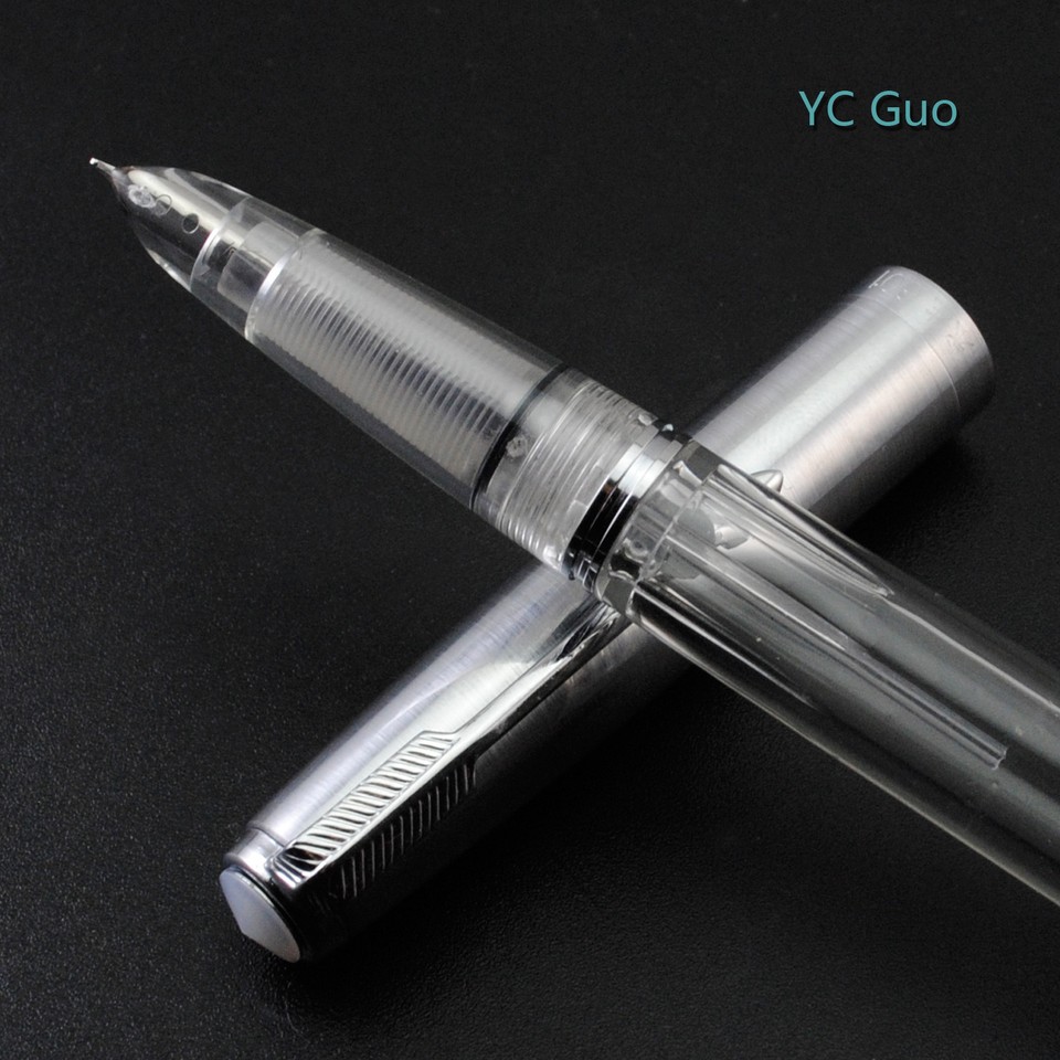 2018 Wing Sung 601 Vacuum Pump Army Green Fountain Pen Extra Fine Nib ...