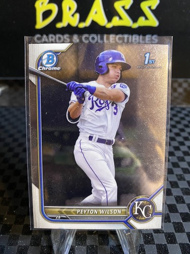 Peyton Wilson 2022 Bowman Chrome 1st Bowman Card No. BCP-85 Kansas City Royals | eBay