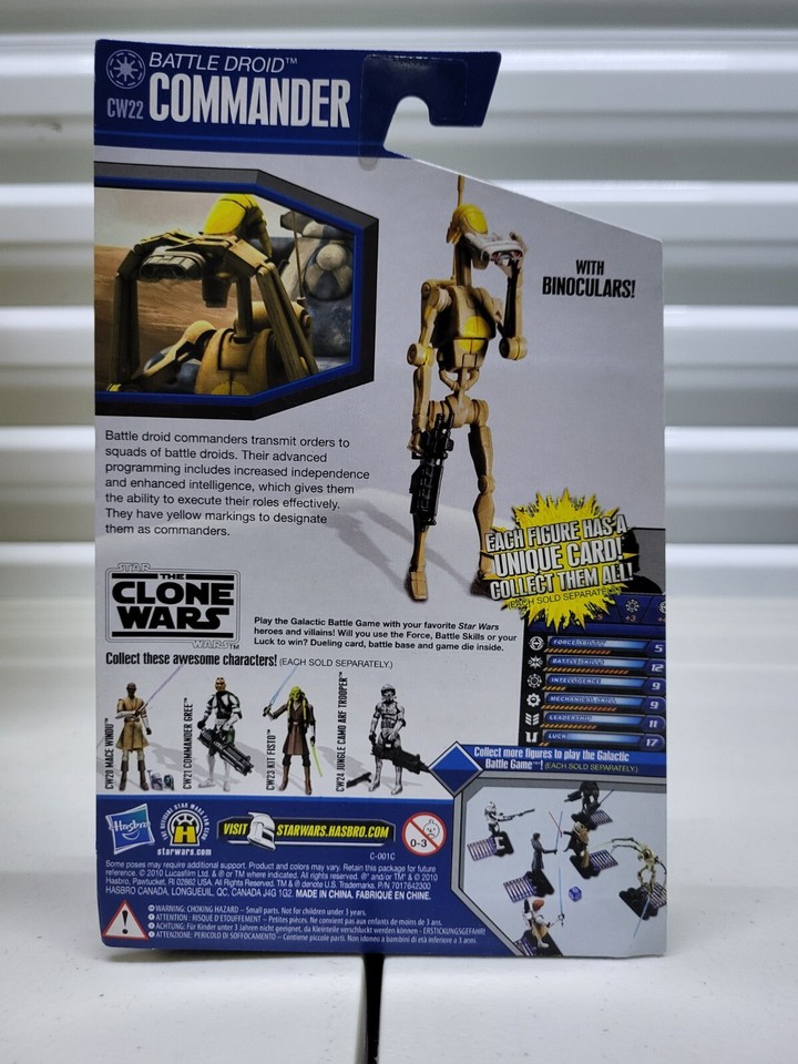Battle Droid Commander CW22 STAR WARS The Clone Wars TCW MOC NEW D1 | eBay