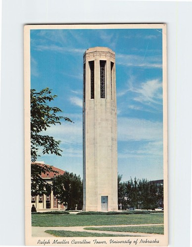 Postcard Ralph Mueller Carillon Tower University of Nebraska Lincoln ...