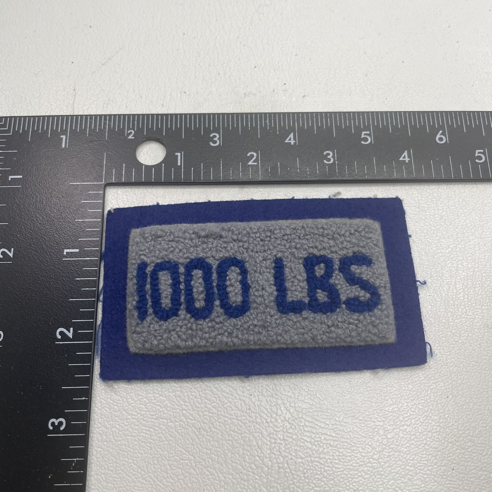 WEIGHTLIFTER WEIGHTS WEIGHTLIFTING 1000 LBS 1000 Pounds Chenille Patch ...