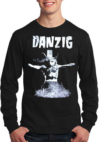DANZIG CROSS PUNK ROCK Men's Black Long Sleeve | eBay