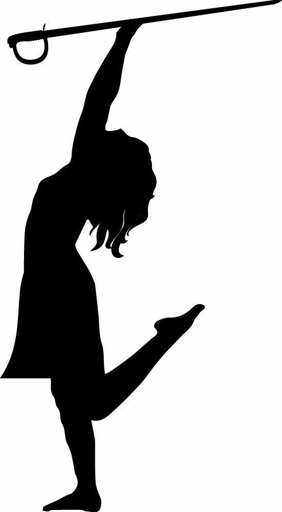 Color Guard Sabre Clip Art