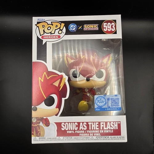Funko Pop! Heroes #593 Sonic as The Flash DC x Sonic the Hedgehog 2024 ...