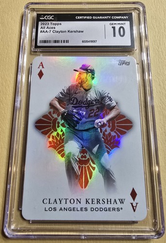 2023 TOPPS ALL ACES CARD Clayton Kershaw #AA7 CGC 10 Gem Mint POP 1/1 ...