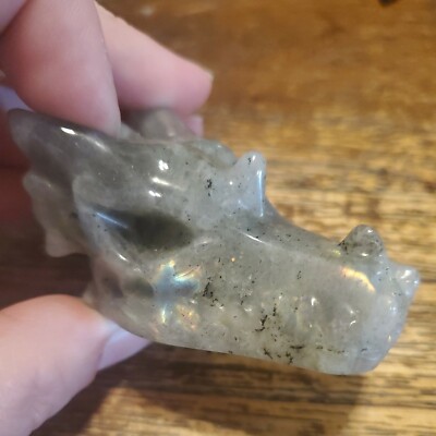 Labradorite Crystal Dragon Head 2.46in x 1.33in x 1.33in, 84g | eBay