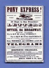 PONY EXPRESS ADVERTISEMENT *2X3 FRIDGE MAGNET* POSTER SIGN LETTERS ...