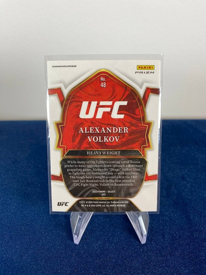 Alexander Volkov - 2023 Panini Select UFC Orange Flash Concourse Level ...
