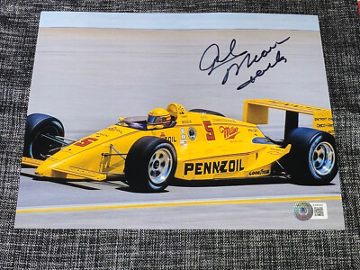 RICK MEARS SIGNED AUTOGRAPH 8X10 PHOTO INDY 500 RACING LEGEND BECKETT ...