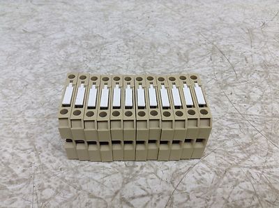 Weidmuller SAKR Tan Din Rail Wire Terminal Lot of 12 | eBay