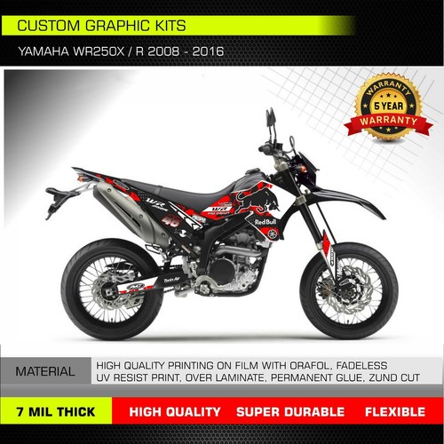 Custom made Yamaha WR250X WR250R decal sticker graphics kit ( 2007 ...