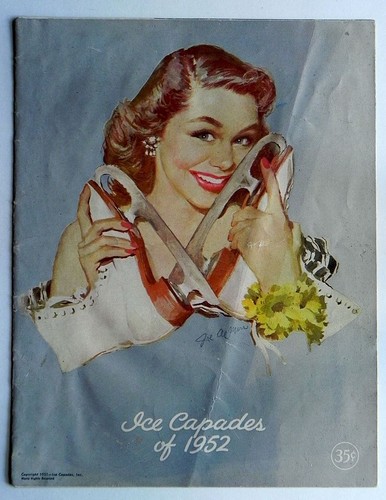 ICE CAPADES of 1952 Vintage ICE SKATING PROGRAM DONNA ATWOOD BOBBY ...