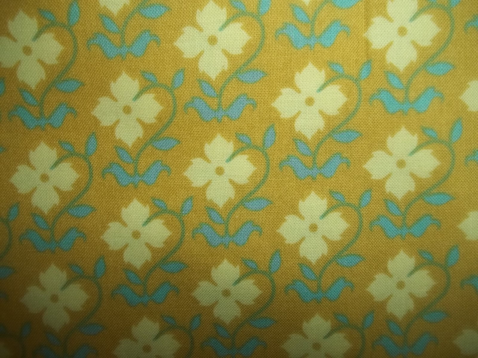 FLOWERS on BROWN tans floral SPRING Cotton Fabric U-PICK see info 1/2 ...