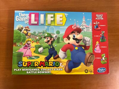 The Game of Life: Super Mario Edition Board Game for Kids Ages 8 and Up ...