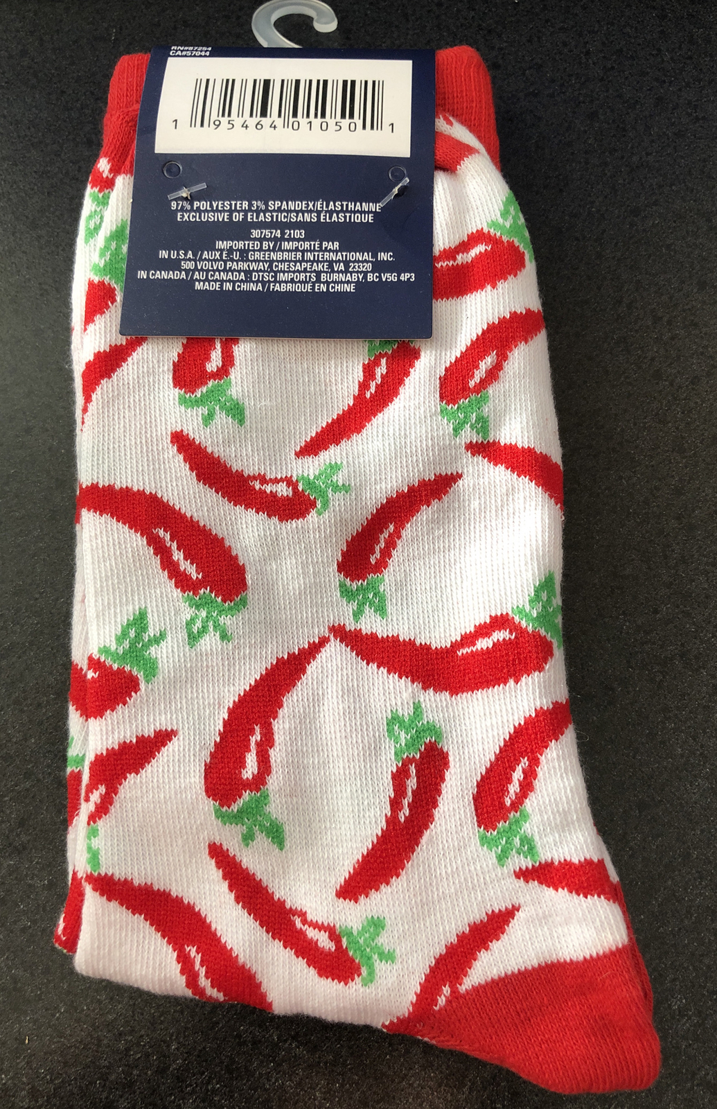 Men's Fashion Novelty Casual Dress Red Hot Chilis Peppers Socks Size 6 ...