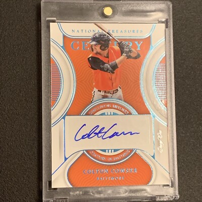 2022 PANINI NATIONAL TREASURES COLTON COWSER CENTURY AUTO 1/1 ONE OF ...