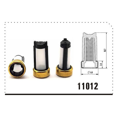 500 Pcs Diesel Fuel Injector Micro Filter Metal Mesh Size 6.6x2.8x13 ...