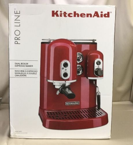 KitchenAid Pro Line Espresso Machine (Dual Boiler) - Candy Apple Red | eBay