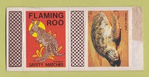 Matchbox - Flaming Roo Safety Matches Indonesia Turtle | eBay
