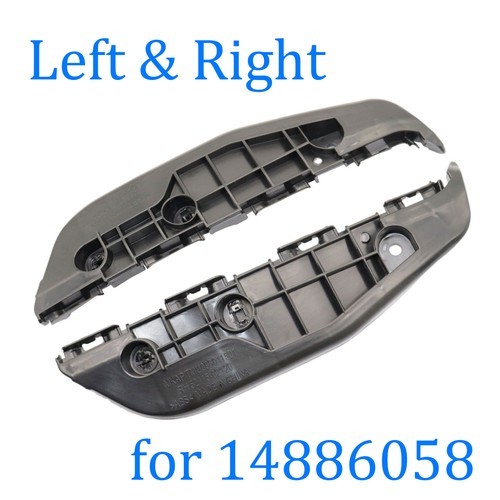 1 Pair Front Left & Right Side Bumper Bracket Fits 2009-2014 Toyota ...