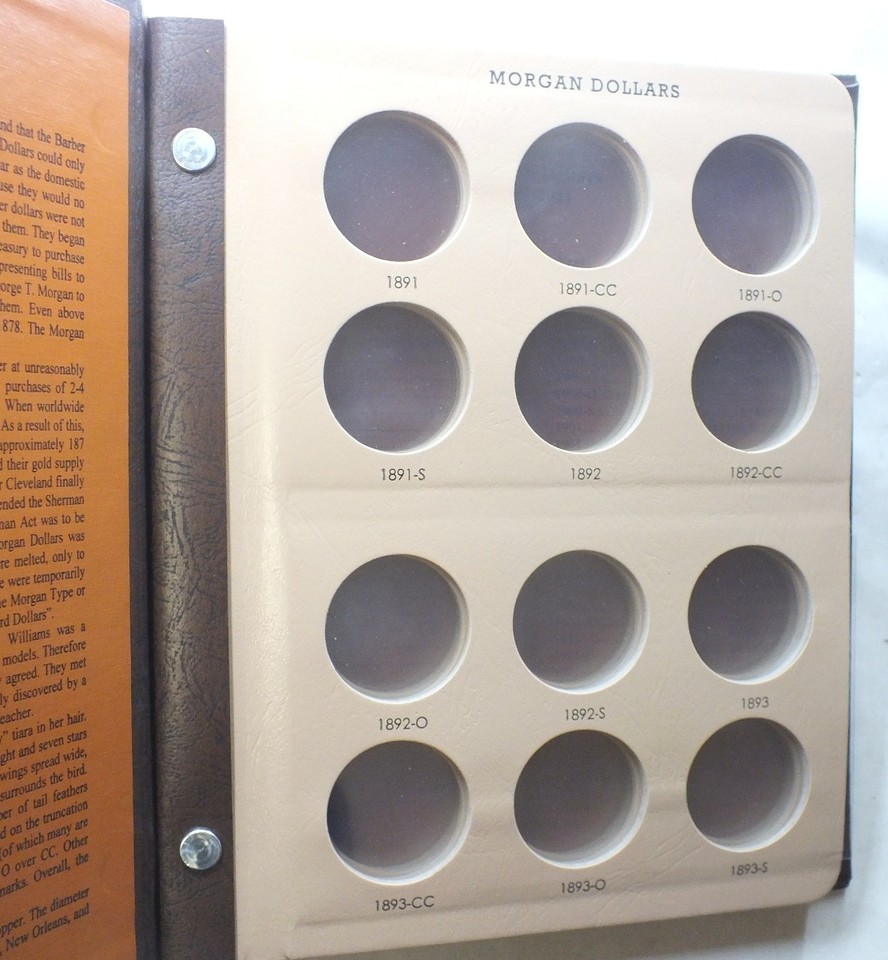 Morgan Dollars 1891 - 1921 Set 7179 Dansco Album Folder - P739 | eBay