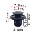 10 Car Front Bumper Radiator Dashboard Moulding Trim Clips for Toyota ...