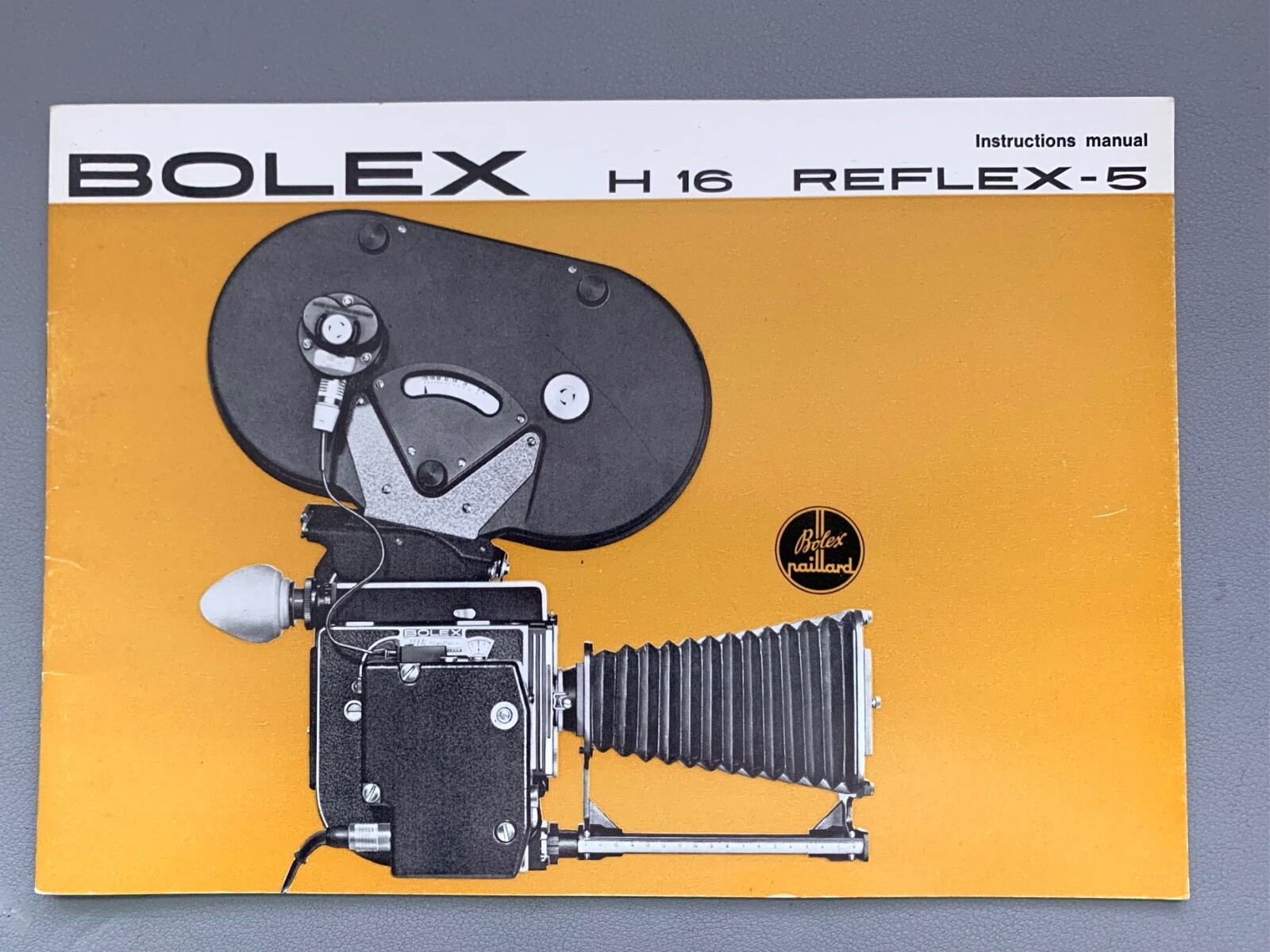 BOLEX REFLEX REX 5 Instruction Manual Vintage 16mm Movie Camera ...