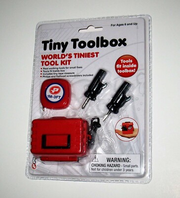 Tiny Toolbox Worlds Tiniest Tool Kit Mini Screwdriver Playmaker 10593 ...