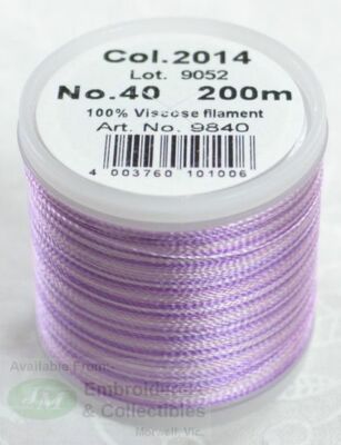Madeira Rayon 40 Machine Embroidery Thread 200m OMBRE 2014 ORCHIDS ...
