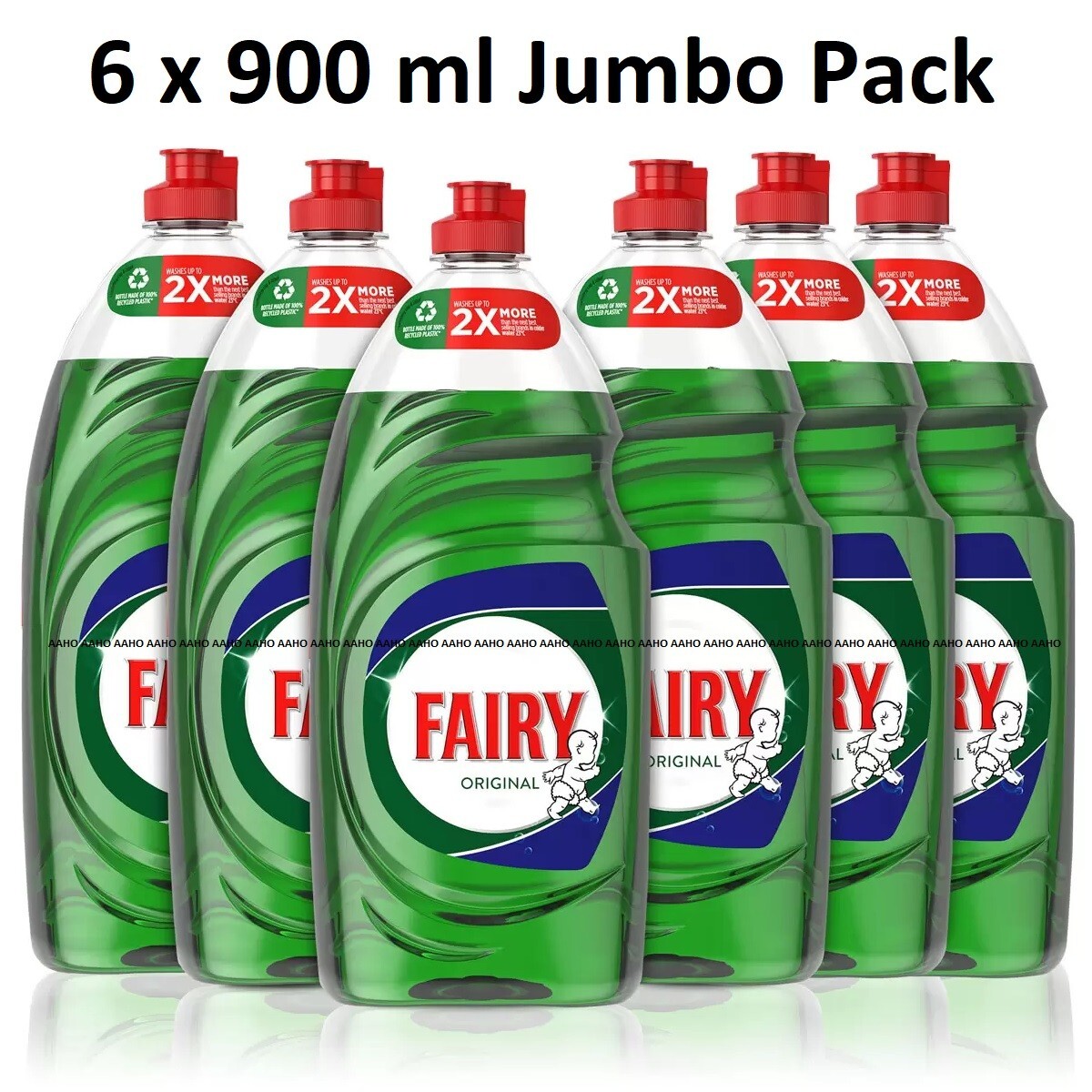6 x 900ml Fairy Original Kitchen Dish Washing up Liquid Clean Detergent ...