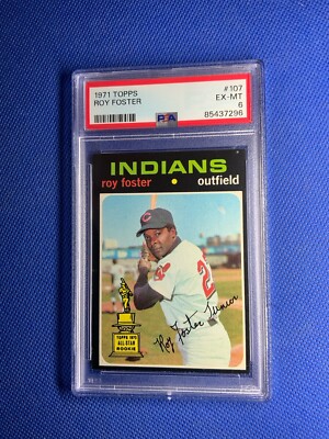 1971 Topps Baseball Card #107 Roy Foster - Indians - PSA 6*** Just ...