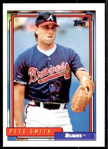 1992 Topps #226 Pete Smith Pitcher Atlanta Braves FREE shipping | eBay