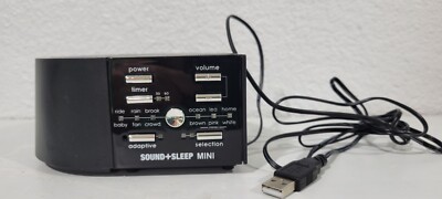 ASTI Sound+Sleep Non-Looping Sleep Sound White Noise Machine BLACK ...