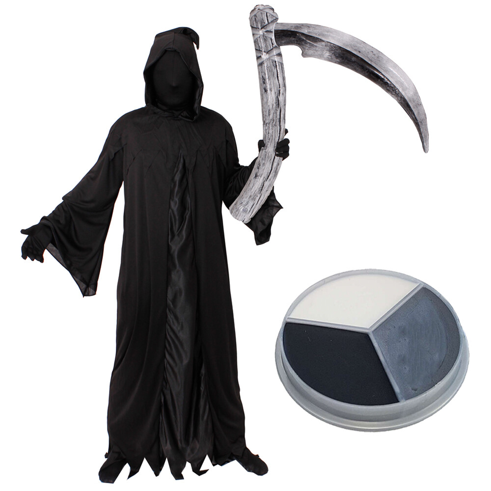 Grim Reaper Costume For Men NICEYEA Scary Grim Reaper Costume Men's